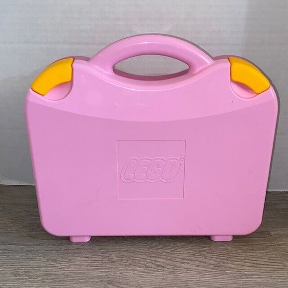 Lego | Toys | Lego Pink Carrying Case Hard Plastic Latching Storage Box ...
